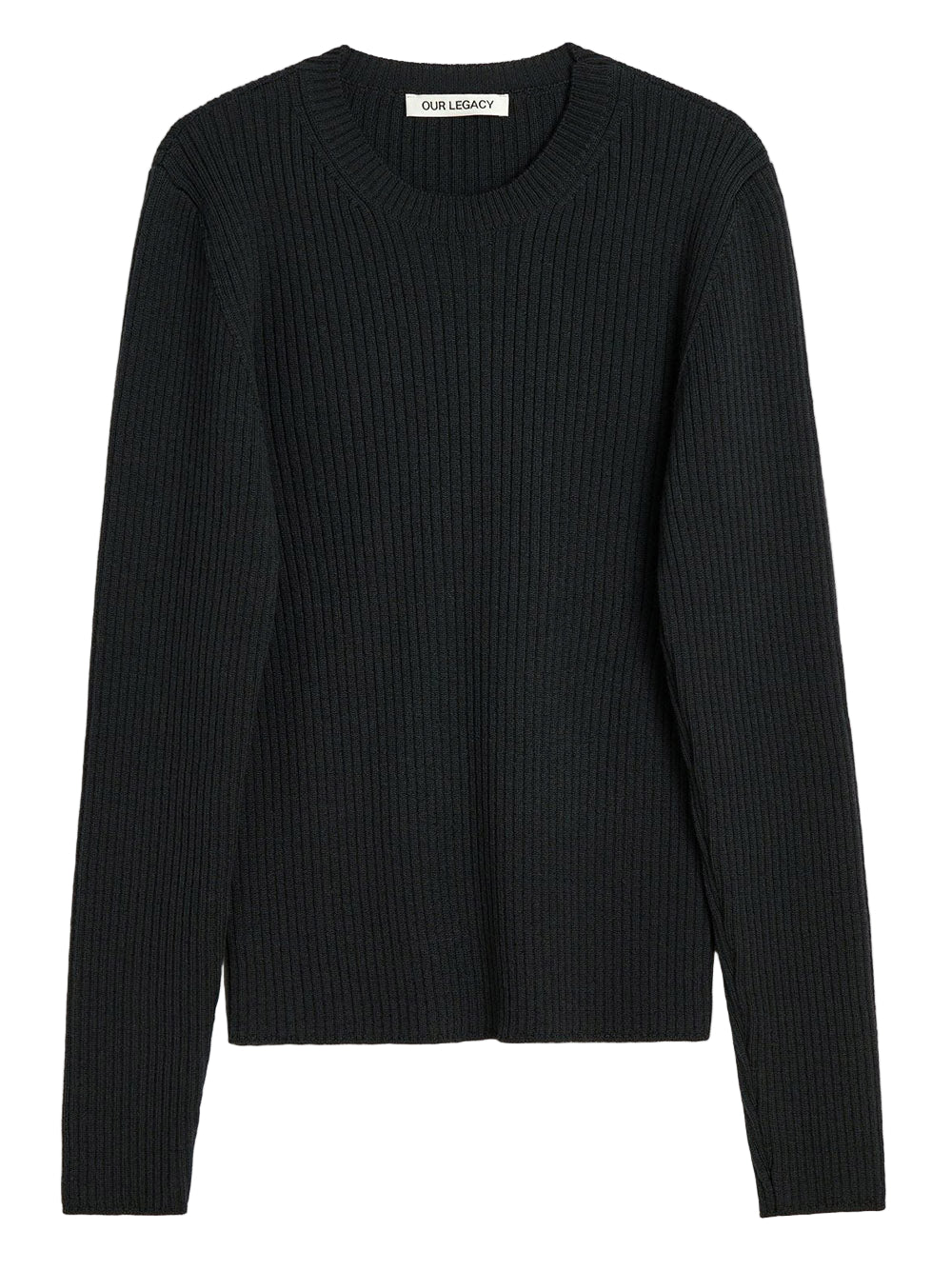 OUR LEGACY-COMPACT ROUNDNECK-M4253CO OFF BLACK RUSTIC MERINO – Dope