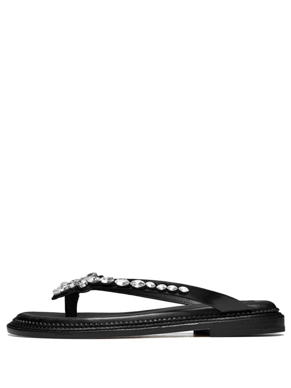 SIMONE ROCHA-THONG SANDAL W/ EMB-SLD54B 0740 BLACK/PEARL/CLEAR – Dope